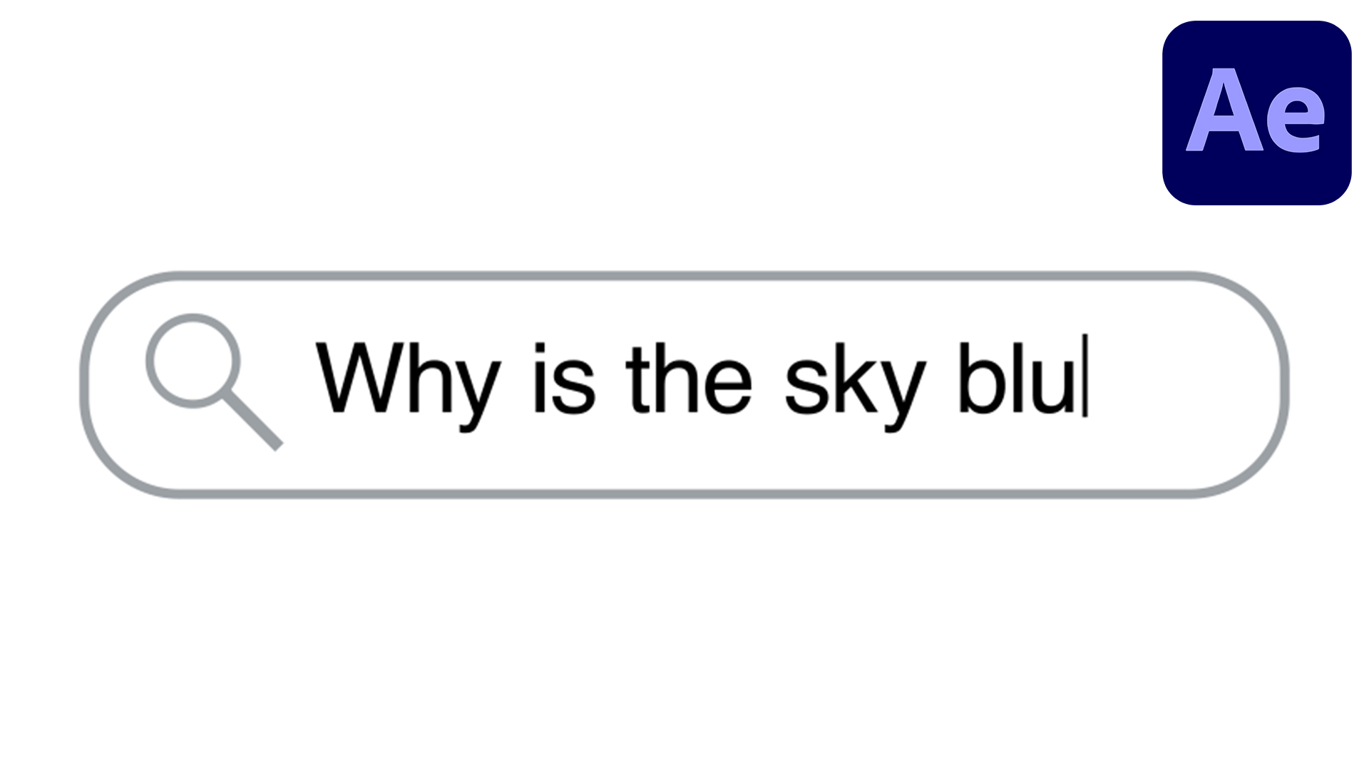 Google Search Bar Animation Type On Effect Adobe After Effects 